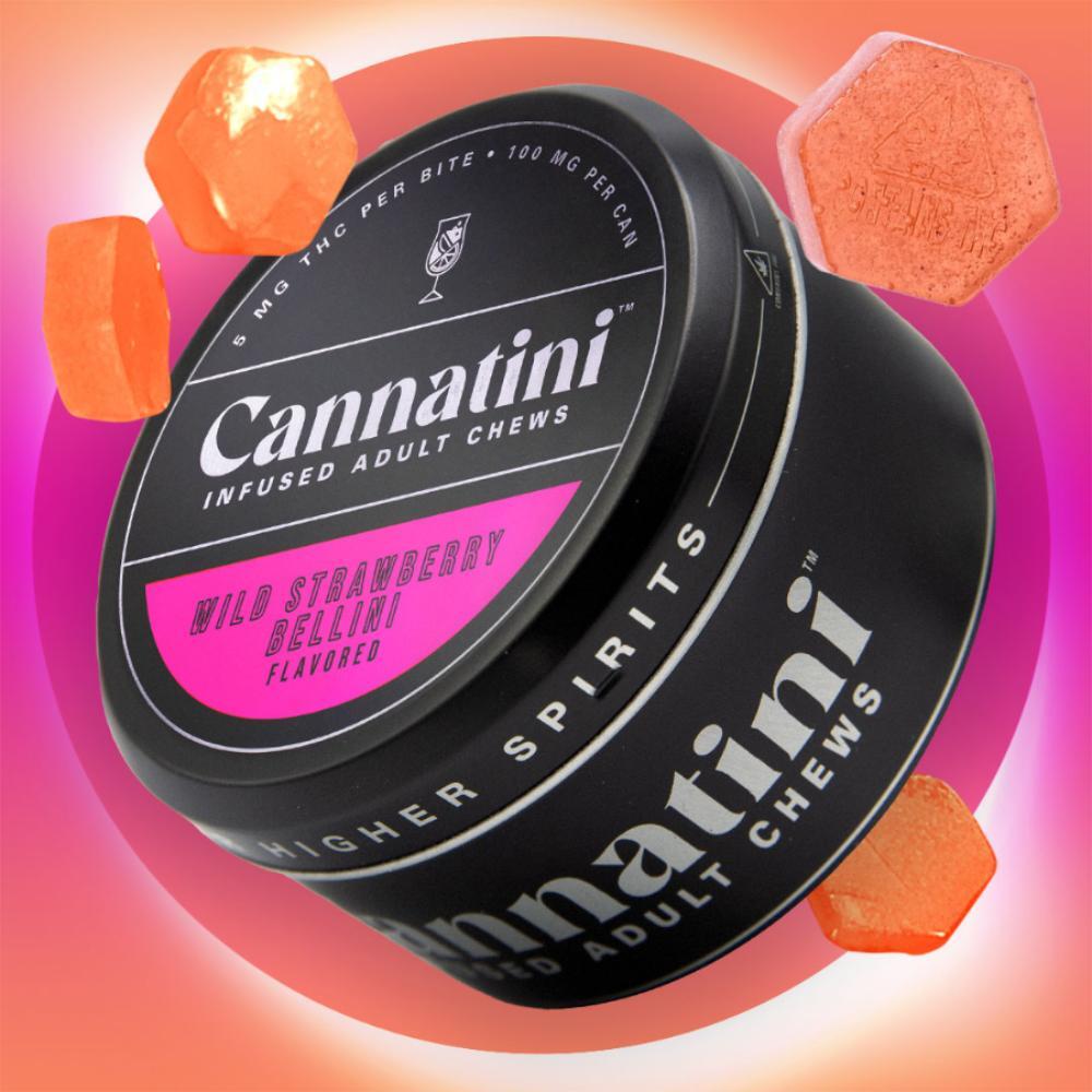 Cannatini 1:1 Wild Strawberry Bellini - Sativa [20pk] (100mg CBD/100mg ...